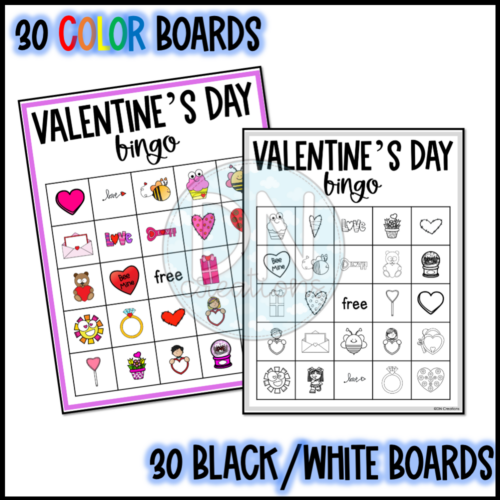 Valentines Day Bingo Game l Valentines Activity l February Games | Made ...