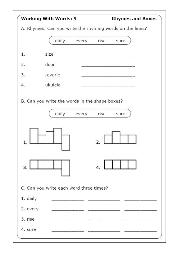 i Ready Vocabulary Kindergarten worksheets | Made By Teachers