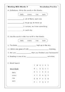 i Ready Vocabulary Kindergarten worksheets | Made By Teachers