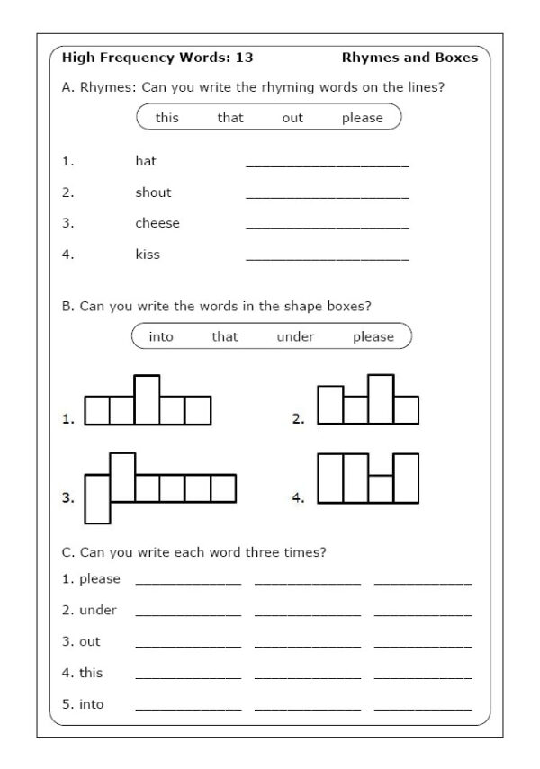 i Ready Vocabulary Kindergarten worksheets | Made By Teachers