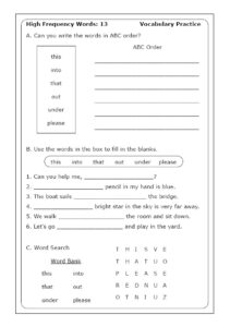 i Ready Vocabulary Kindergarten worksheets | Made By Teachers