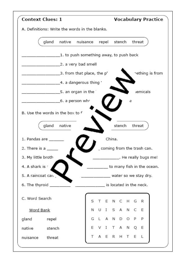 i Ready Vocabulary Grade 3 worksheets | Made By Teachers