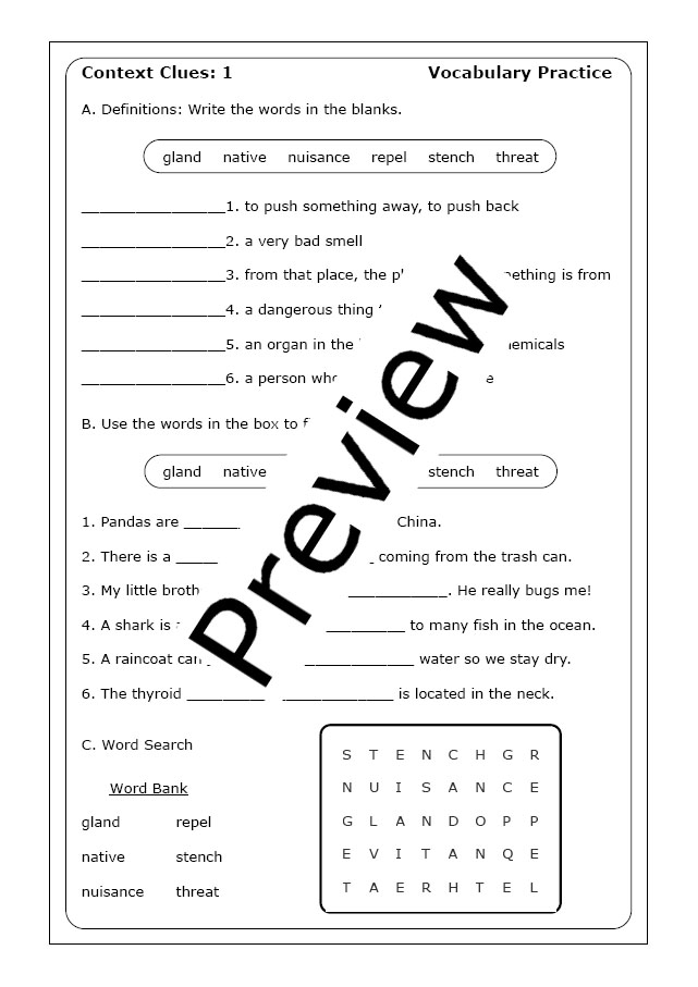 i Ready Vocabulary Grade 3 worksheets | Made By Teachers