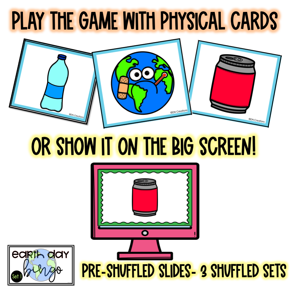 Earth Day Bingo Game l Earth Day Digital Activity l Earth Bingo l We ...