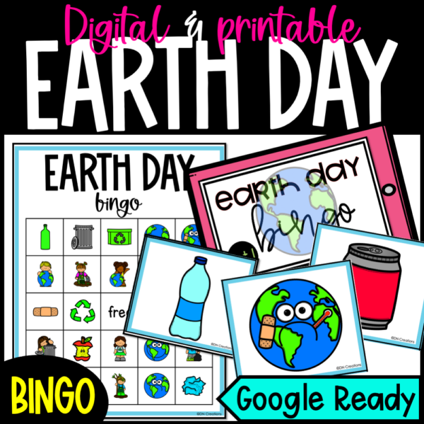 Earth Day Bingo Game l Earth Day Digital Activity l Earth Bingo l We ...