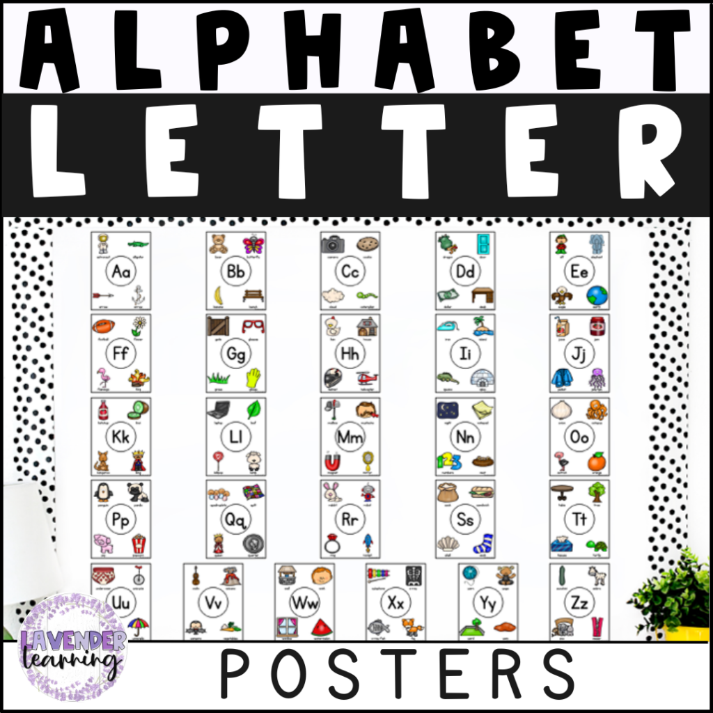 Alphabet Letter Posters for Early Elementary - Alphabet Posters ...