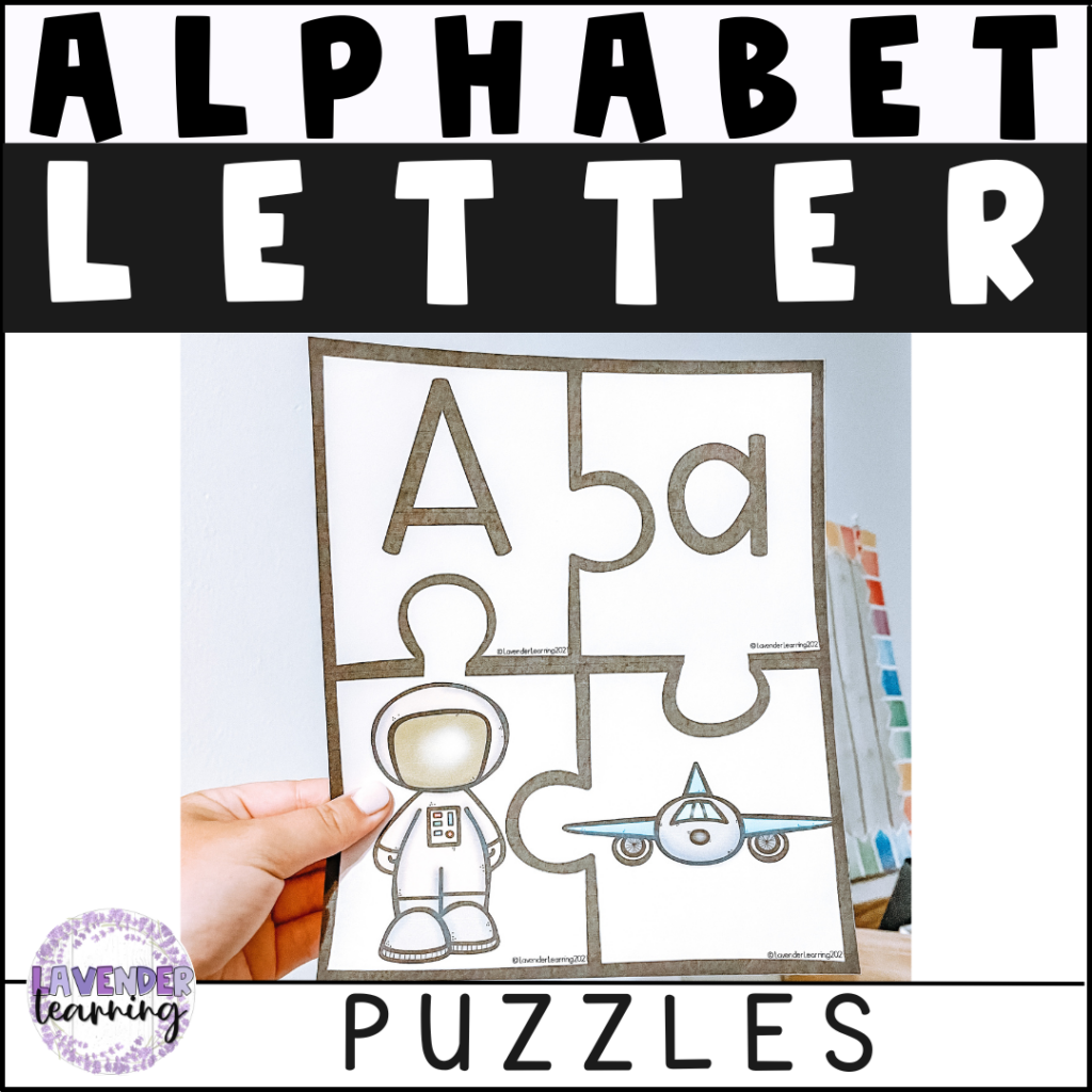 Alphabet Letter Puzzles for Preschool, Pre-K, Kindergarten - Alphabet ...