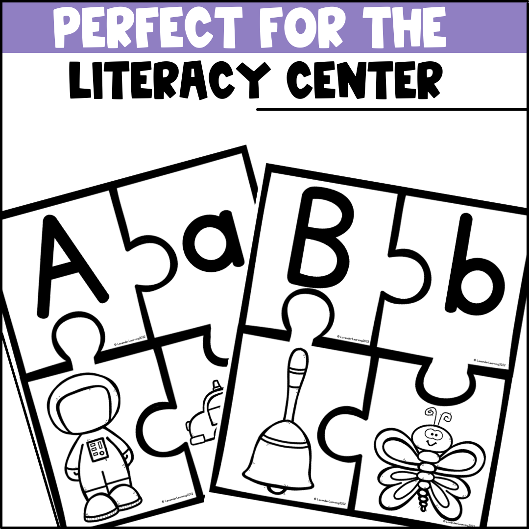 Alphabet Letter Puzzles for Preschool, Pre-K, Kindergarten - Alphabet ...