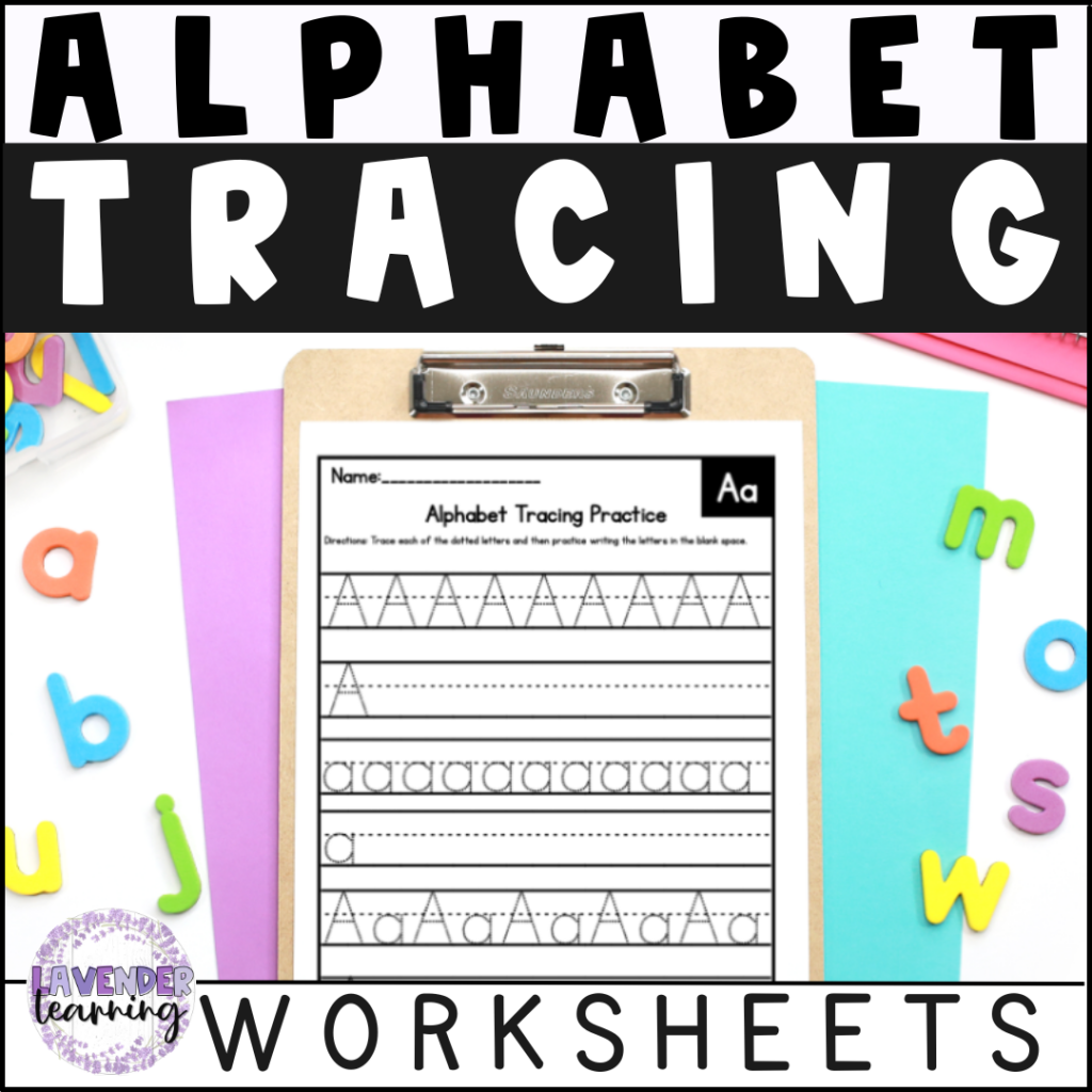 Alphabet Letter Tracing Practice for Early Elementary - Letter Tracing ...
