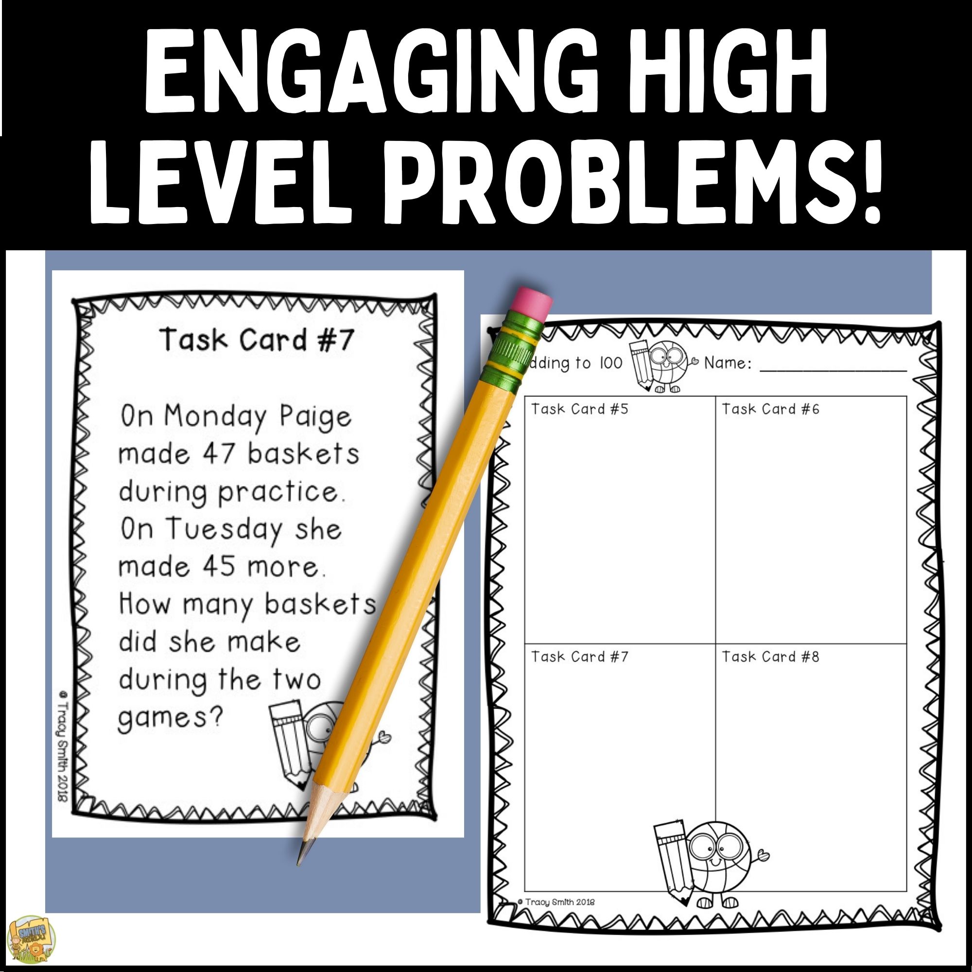 Multi-step Word Problems - Adding and Subtracting to 100 Basketball ...