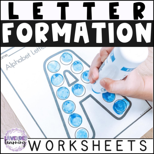 Letter Formation Practice Worksheets - Alphabet Bingo Dobber Sheets ...