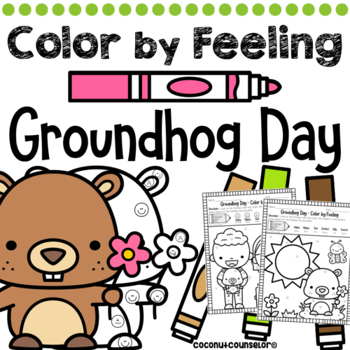 Groundhog Day Color by Feeling Worksheets | Made By Teachers