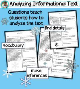 Every Snowflake is Different- Informational Text Reading Comprehension ...