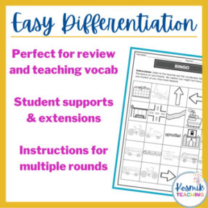 Spanish Transportation Vocabulary BINGO Activity | Made By Teachers