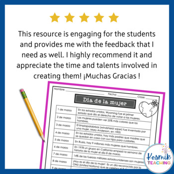 Daily Women's History Month Facts for Spanish Class | Made By Teachers