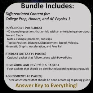 Lesson Plan Package: Kinematics (One Dimensional) | Made By Teachers