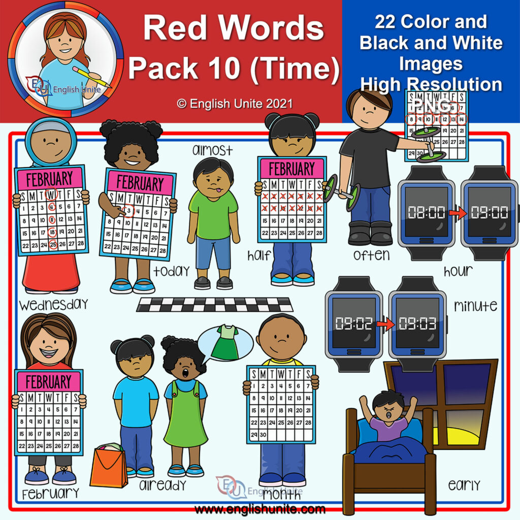 Clip Art - Common Misspelled Words Pack 3 | Made By Teachers