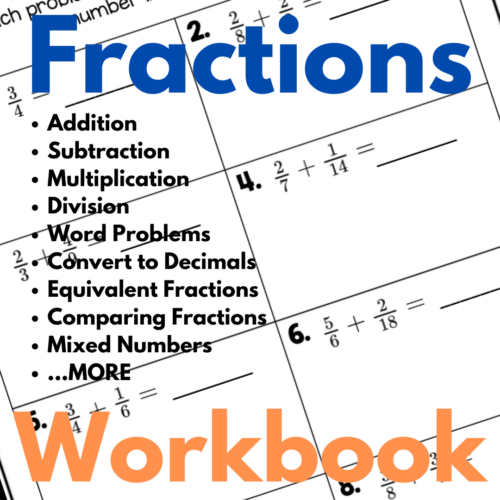 Fractions Practice Workbook | Made By Teachers