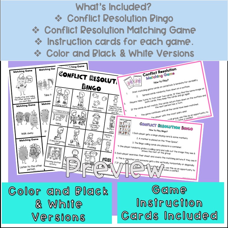 Conflict Resolution Games for Preschoolers | Made By Teachers