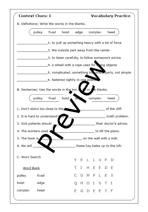 i Ready Vocabulary Grade 4 worksheets | Made By Teachers