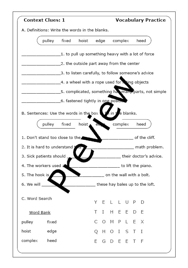 i Ready Vocabulary Grade 4 worksheets | Made By Teachers