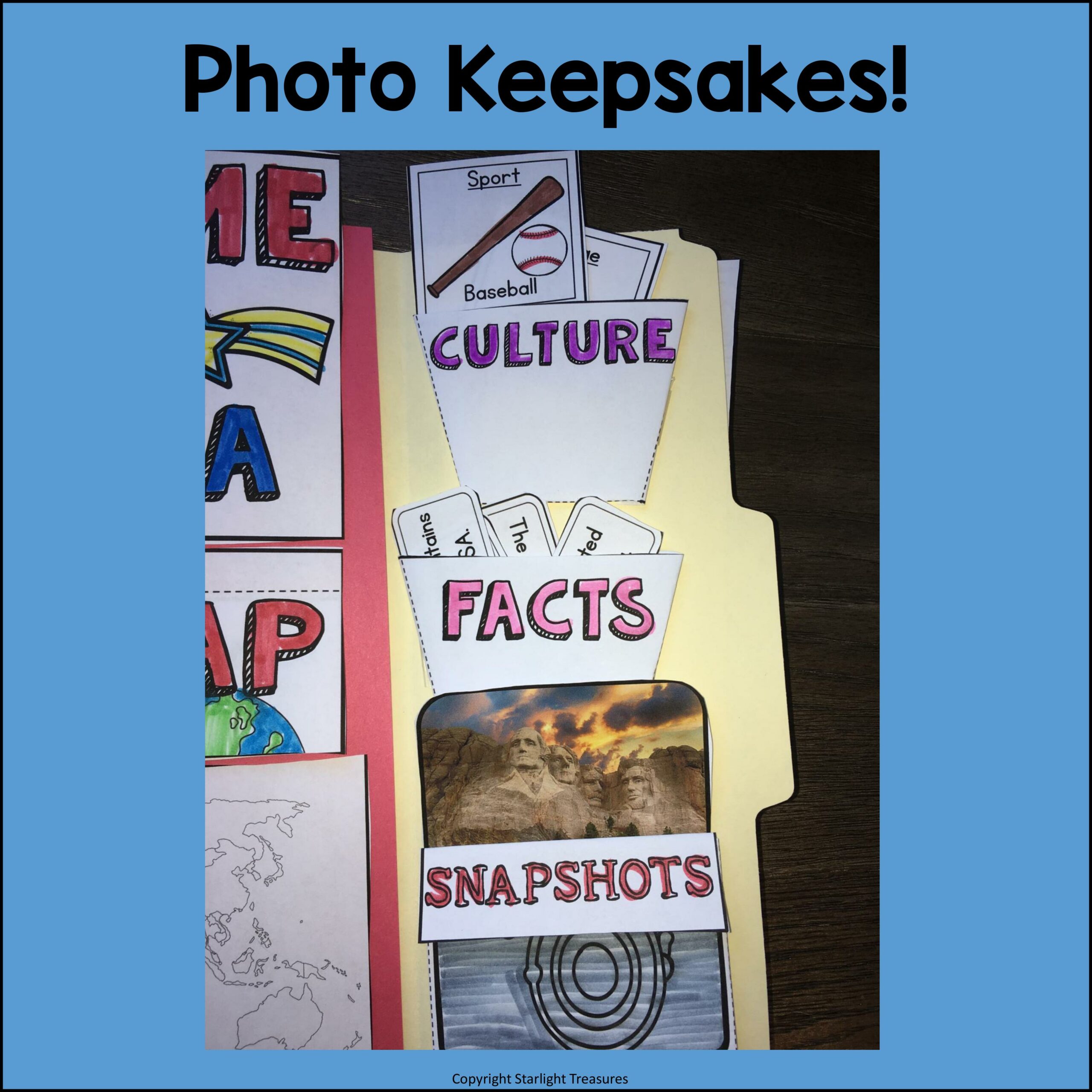 USA United States of America Lapbook for Early Learners - Country Study ...