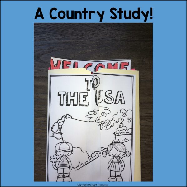 USA United States of America Lapbook for Early Learners - Country Study ...