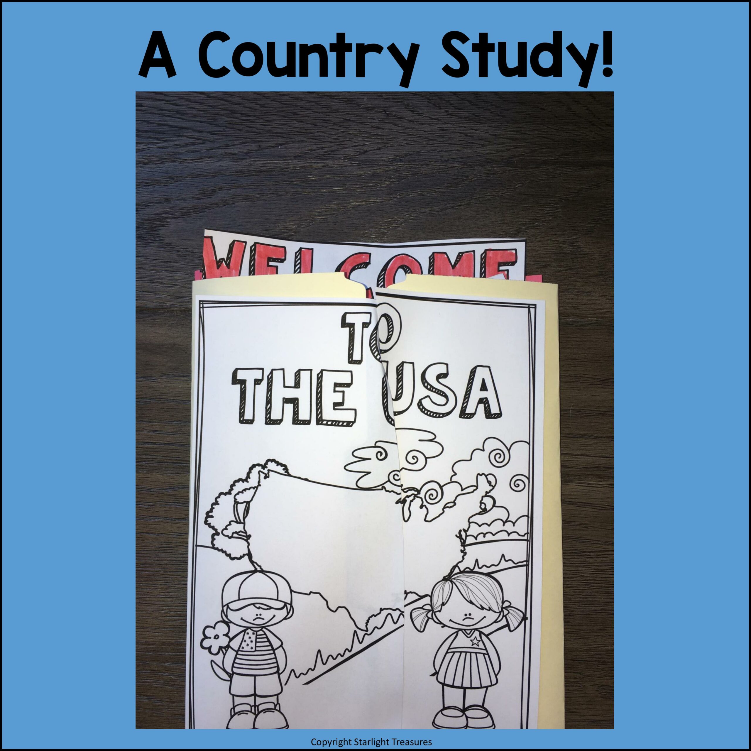 USA United States of America Lapbook for Early Learners - Country Study ...