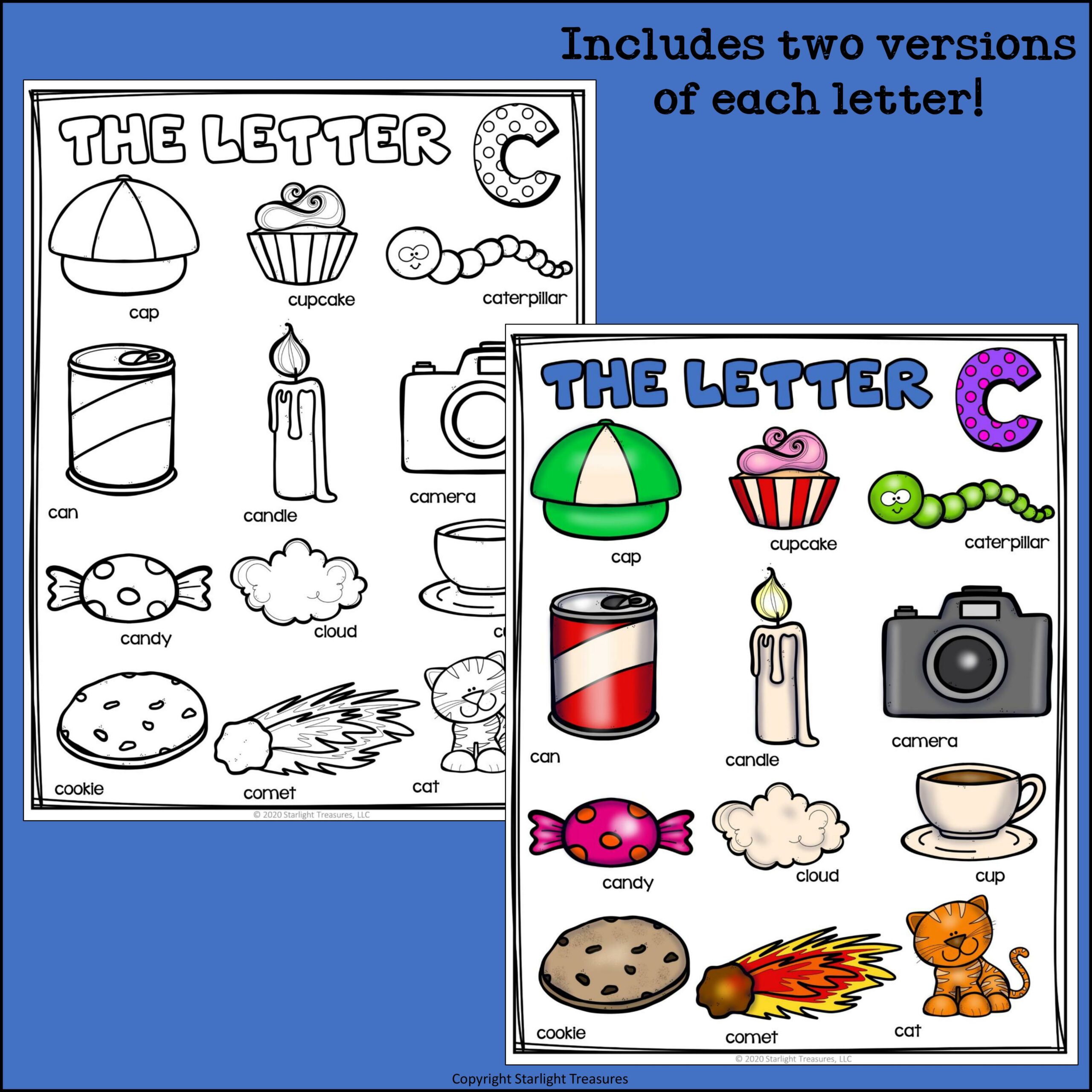 Alphabet Posters for Early Readers, Alphabet Letter of the Week FREEBIE ...