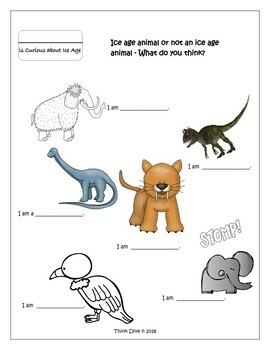 Ice Age | Worksheets Posters Fossil Hunters Ice Age Animals Ice Age Art ...