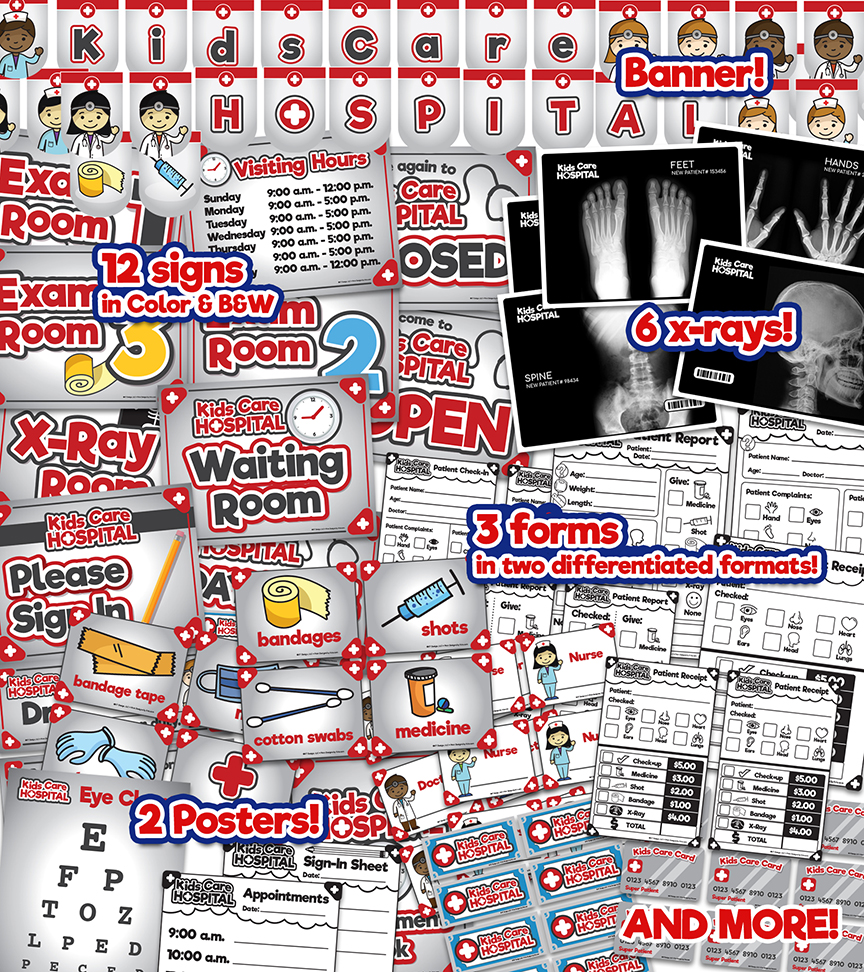 Dramatic Play Hospital - Doctor - Preschool and Kindergarten | Made By ...