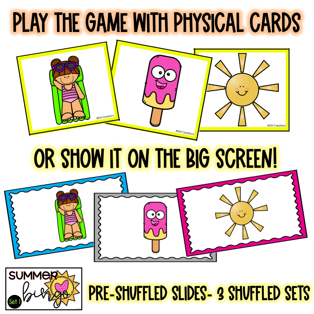 Summer Bingo Game l Summer Digital Activity l Last Day of School | Made ...