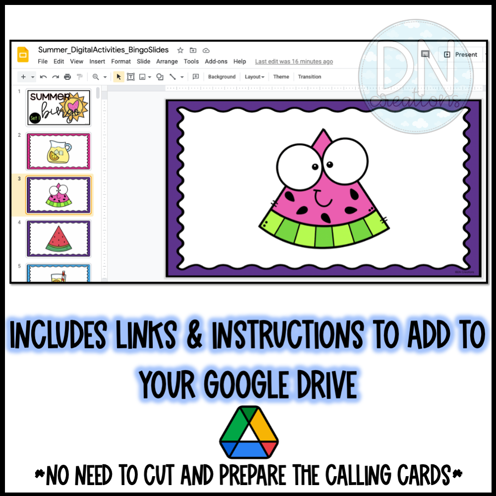 Summer Bingo Game l Summer Digital Activity l Last Day of School | Made ...