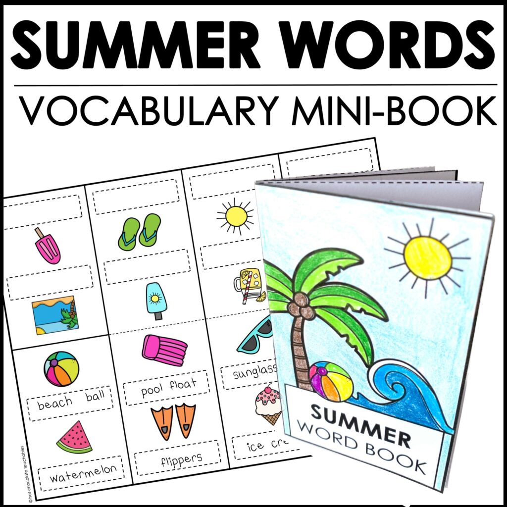 ESL Basic Vocabulary Mini-Books | Seasons, Food, House, Verbs, School ...