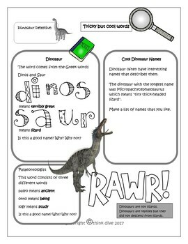Dinosaurs | STEAM Biomimimicy Project Based Learning Digital Activities ...