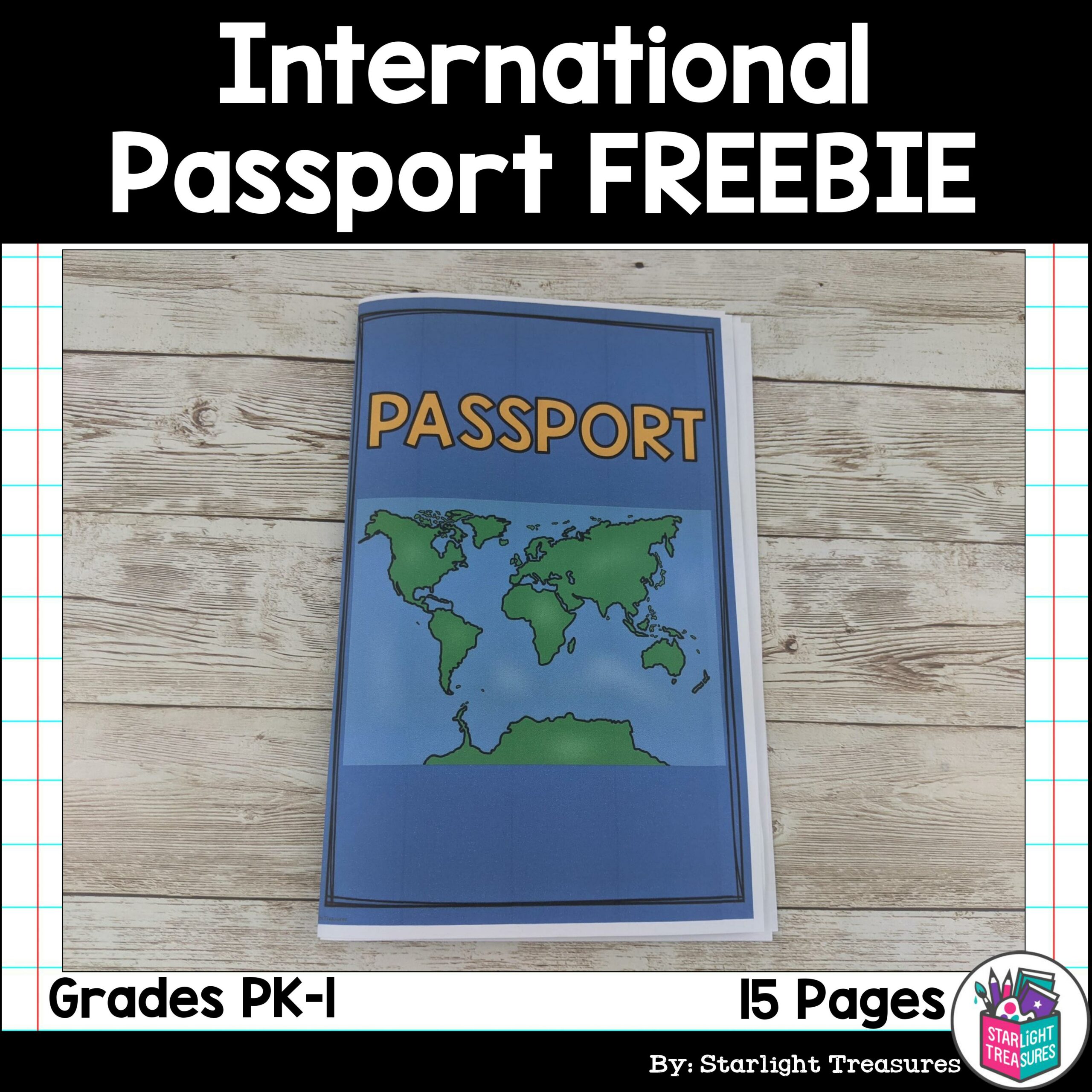 International Passport Mini Book For Early Readers FREEBIE Made By