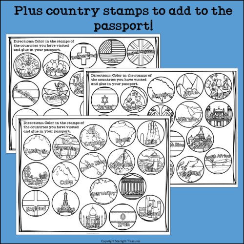 International Passport Mini Book for Early Readers FREEBIE | Made By ...