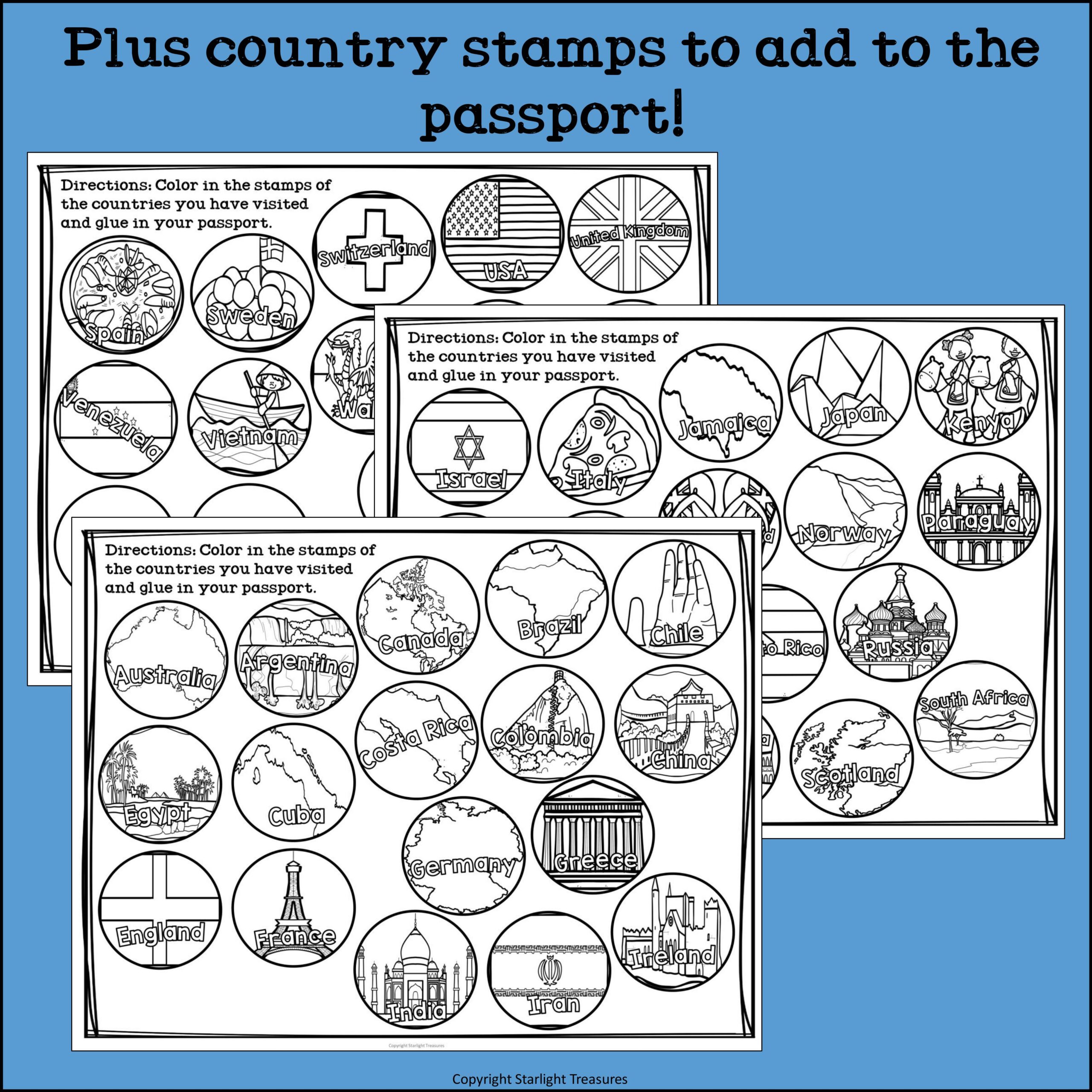 International Passport Mini Book for Early Readers FREEBIE | Made By ...