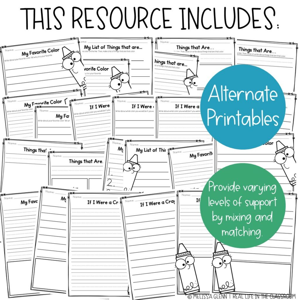 Color Words Craft and Writing Activity | Made By Teachers