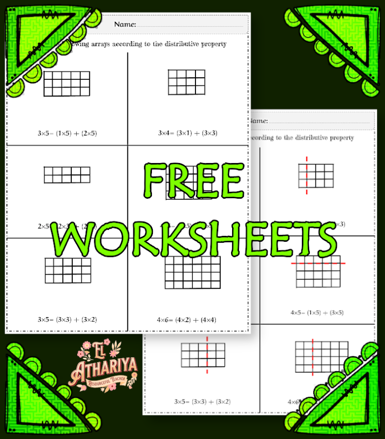 FREE Distributive Property of Multiplication Worksheets | Made By Teachers