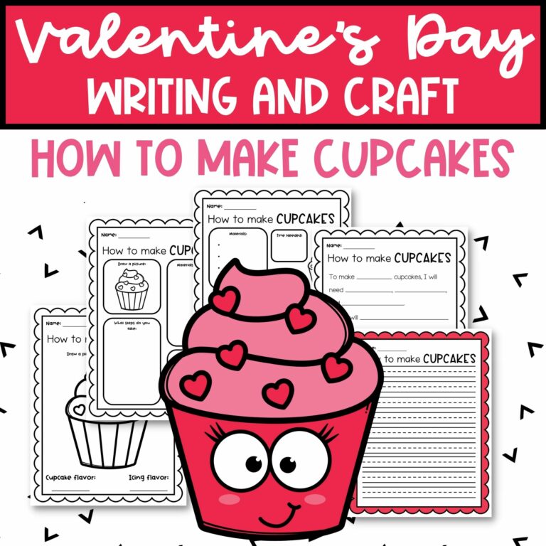 Valentine's Day Writing and Craft: How to Make Cupcakes | Made By Teachers
