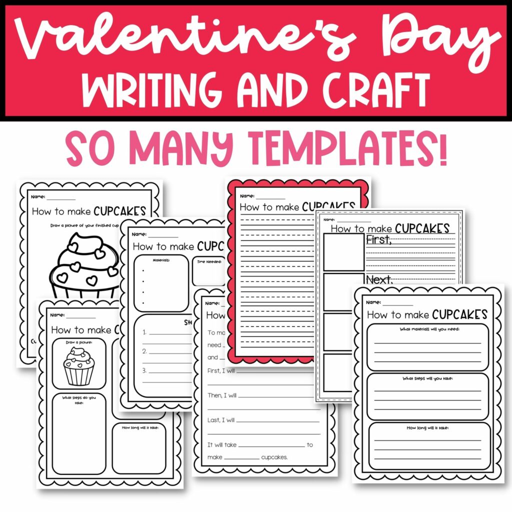 Valentine's Day Writing and Craft: How to Make Cupcakes | Made By Teachers