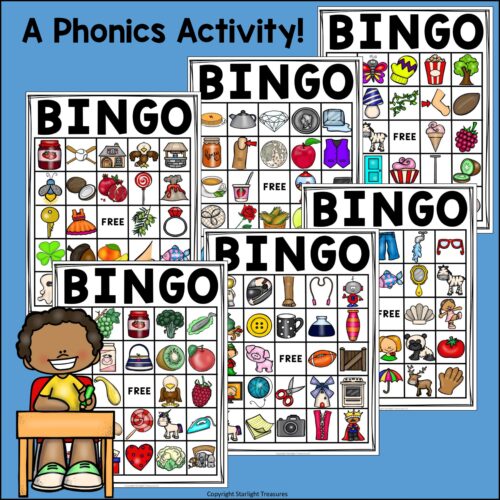 Beginning Sounds Bingo Cards for Early Readers - Alphabet Sounds Bingo ...