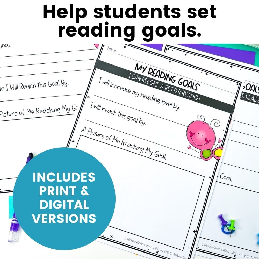 Reading Progress Goals and Planning Pages for Student Led Conferences ...