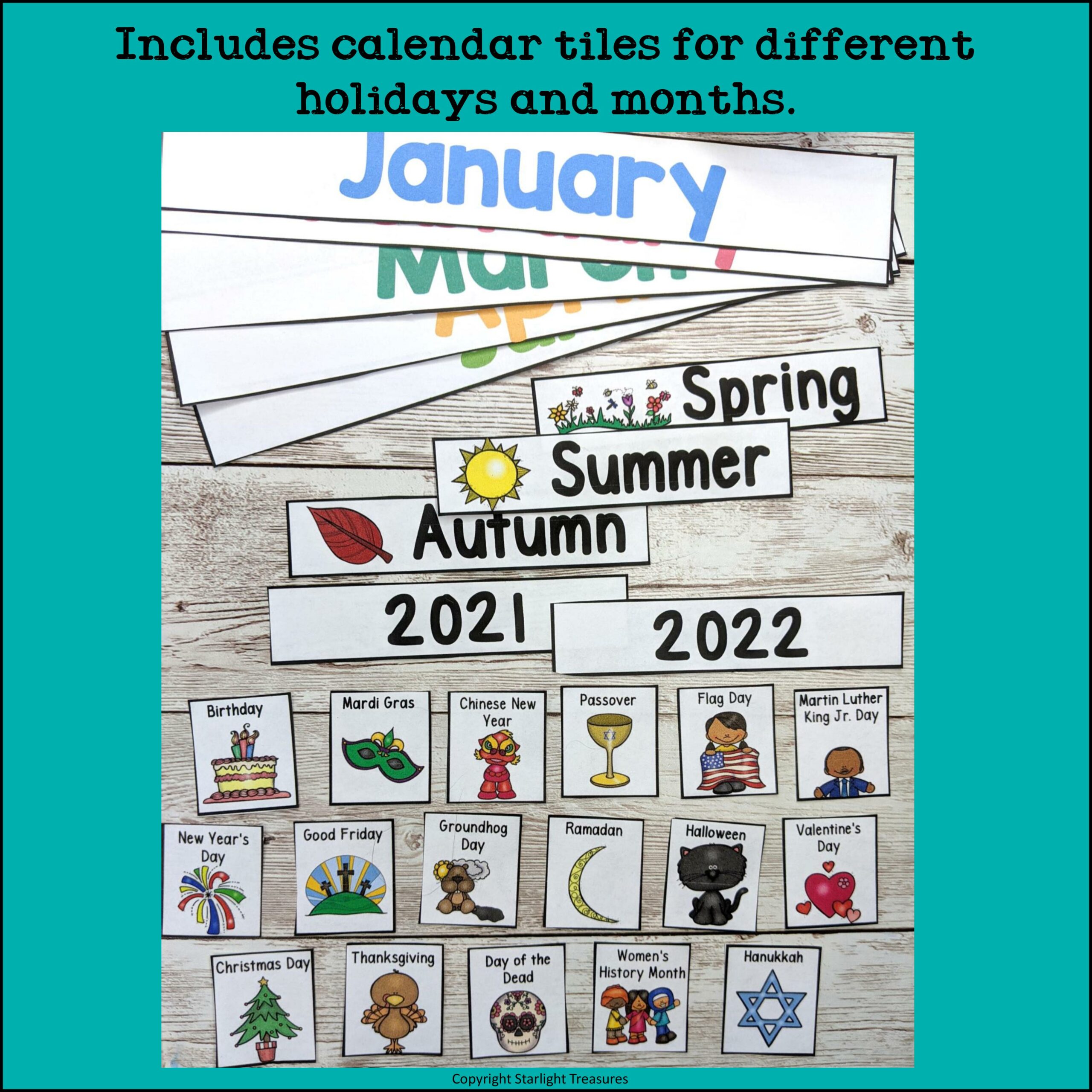 Printable Calendar for Your Classroom, Homeschool, Classes - Calendar ...
