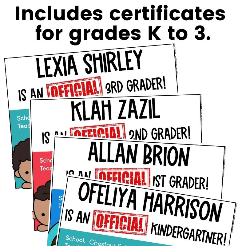 Editable Welcome Back to School Cards - Printable - Color and Black and ...