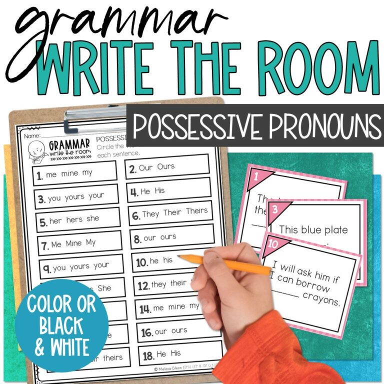 Possessive Pronouns | Grammar Activity | Write the Room | Made By Teachers