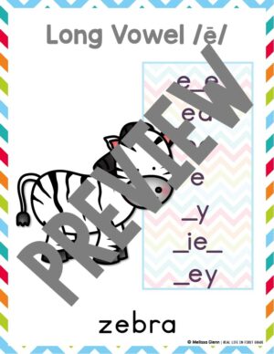 Alphabet Cards with Sounds Spellings (Colorful Chevron) | Made By Teachers