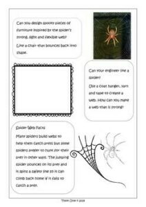Spiders | PBL Halloween Science Biomimicry Spooky Design Inspired by ...