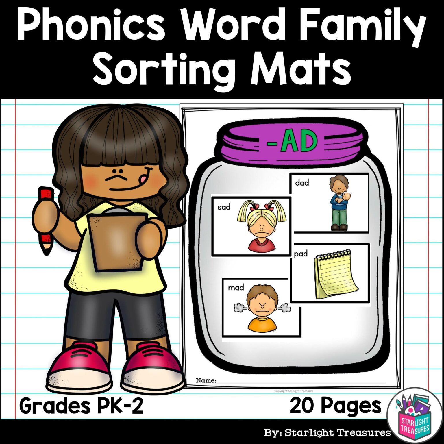 Word Family Sorting Mats for Early Readers - Phonics FREEBIE | Made By ...